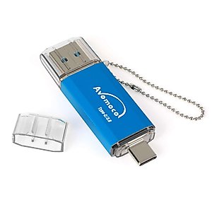 AVOMOCO USB 3.1 256GB Type C Dual High Speed Photo Backup Stick for Cell Phones with USB C Port,Tablet,Photo Memory Drive for Galaxy,LG,Google,Moto..
