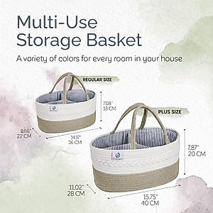 KiddyCare Baby Diaper Caddy Organizer Natural Regular Size