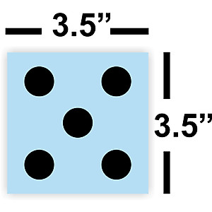 Barn Star Yardzee Dice Stencil Kit, Outdoor Dice Yard Game - Reusable - Giant Wood Dice