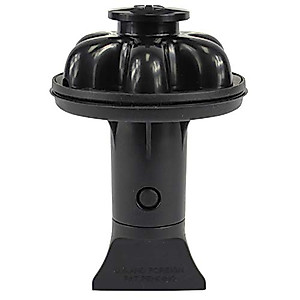Danco 10768A | Disposal Genie II Garbage Disposal Strainer and Stopper, Kitchen Sink Drain Splash Guard with Food Scraper, Black, 1-Pack