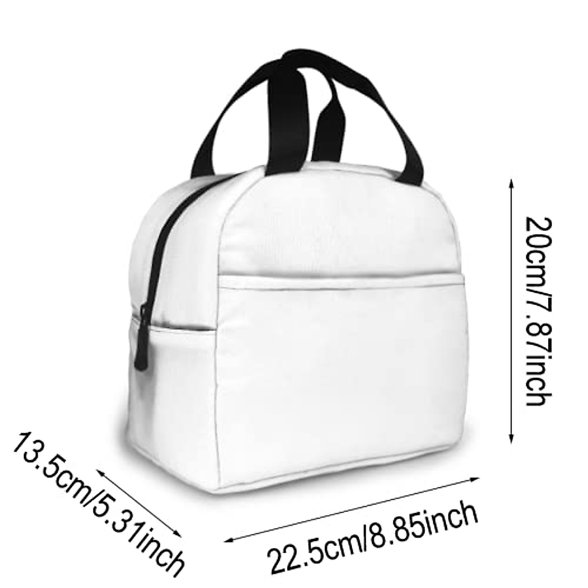 ybbed Anime Lunch Bag Insulated Leakproof Reusable Portable Cooler Box Practical Tote Bag for Work, Picnic