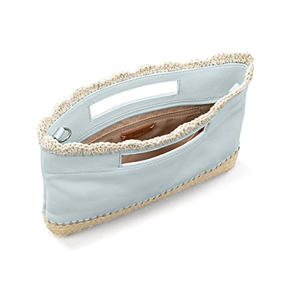 The Sak Womens Linden Leather Crossbody, Chambray Espadrille, One Size US