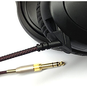 NewFantasia Replacement Audio Cable Compatible with Sennheiser PXC450, PXC350, PC350, HD380 PRO Headphones Braided Wire Audio Upgrade HiFi Stereo Cord 1.2meters/4feet