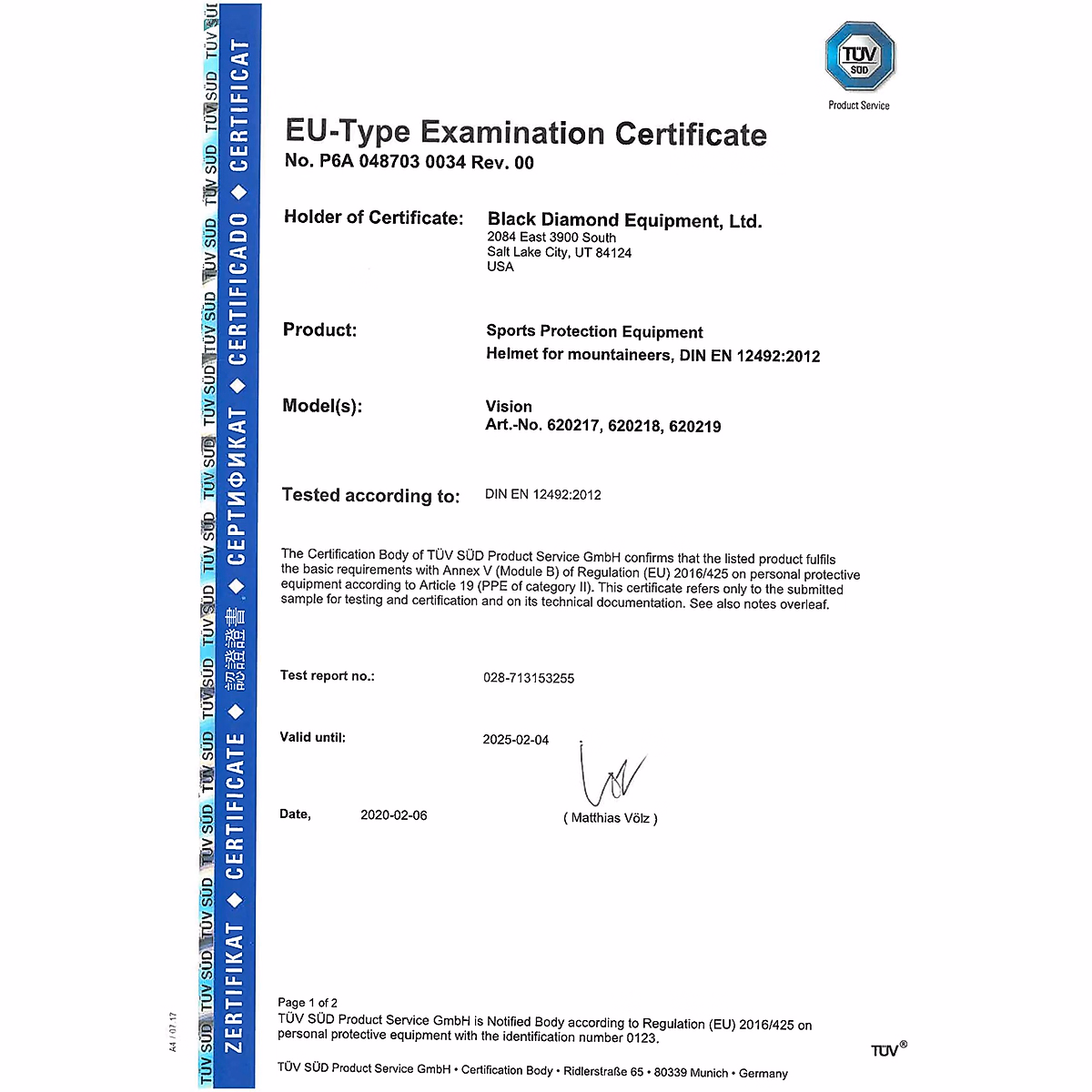 BLACK DIAMOND Equipment Vision Helmet - Tundra - Small Medium