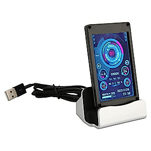 Zunate 3.5 Inch Computer Temp Monitor, IPS USB Mini Screen PC CPU RAM HDD Data Monitor, PC Sensor Panel Display, PC Temperature Display for PC ARGB Computer Case