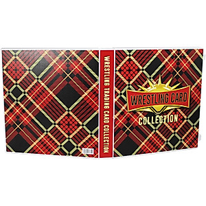 UniKeep WWE WrestleMania Themed Collectible Card Storage Binder - Comes With 20 Card Pages (Tartan)