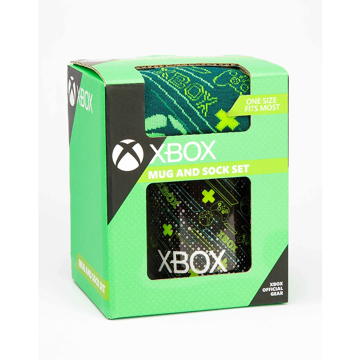 XBOX Mug And Socks One Size Gaming Controller 11oz Cup Game Gifts