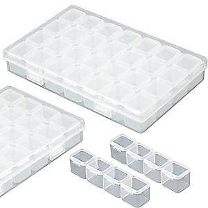 Art Supply Storage Organizer, Diamond Painting Storage Containers, Bead Storage Containers, Art Storage, Plastic Storage Box, Craft Box Organizer, Diamond Painting Accessories Storage with Sticker