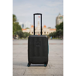 Sherpani Meridian, 22 Inch Expandable Hardshell Carry-On, Lightweight 22" Rolling Hardside Travel Luggage for Women, Stylish & Durable Suitcase (Chromatic)