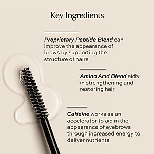 DIME Beauty Eyebrow Enhancing Gel, Clear Eyebrow Gel to Promote Fuller, Thicker, Stronger Brows, 0.20 oz / 6 mL