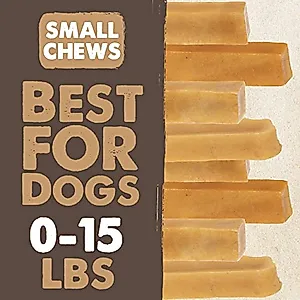 Mighty Paw Yak Cheese Chews for Dogs | All-Natural Long Lasting Pet Treats. Odorless and Great for Oral Health. Limited-Ingredient Chews for Puppies & Power-Chewers (Small, 5 Pack)