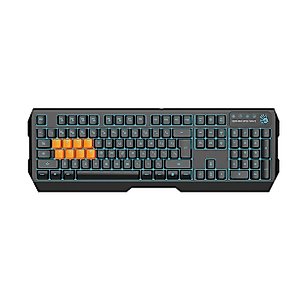 BLOODY B188 8-Key Light Strike (LK) Optical Mechanical Gaming Keyboard – Tri-Color LED Backlit – Smooth/Linear Black Switch