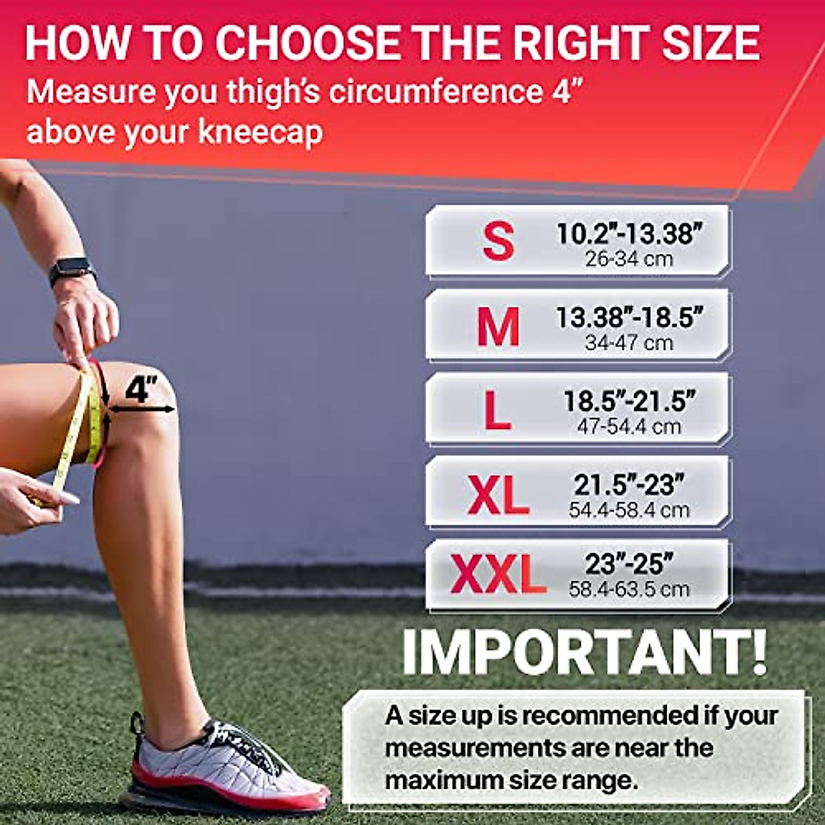 DR. BRACE ELITE Knee Brace with Side Stabilizers & Patella Gel Pads for Maximum Knee Pain Support and fast recovery for men and women-Please Check How To Size Video (Sunrise, Medium)