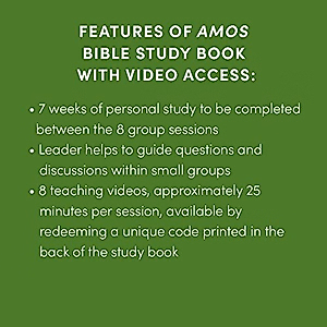 Amos - Bible Study Book with Video Access: An Invitation to the Good Life