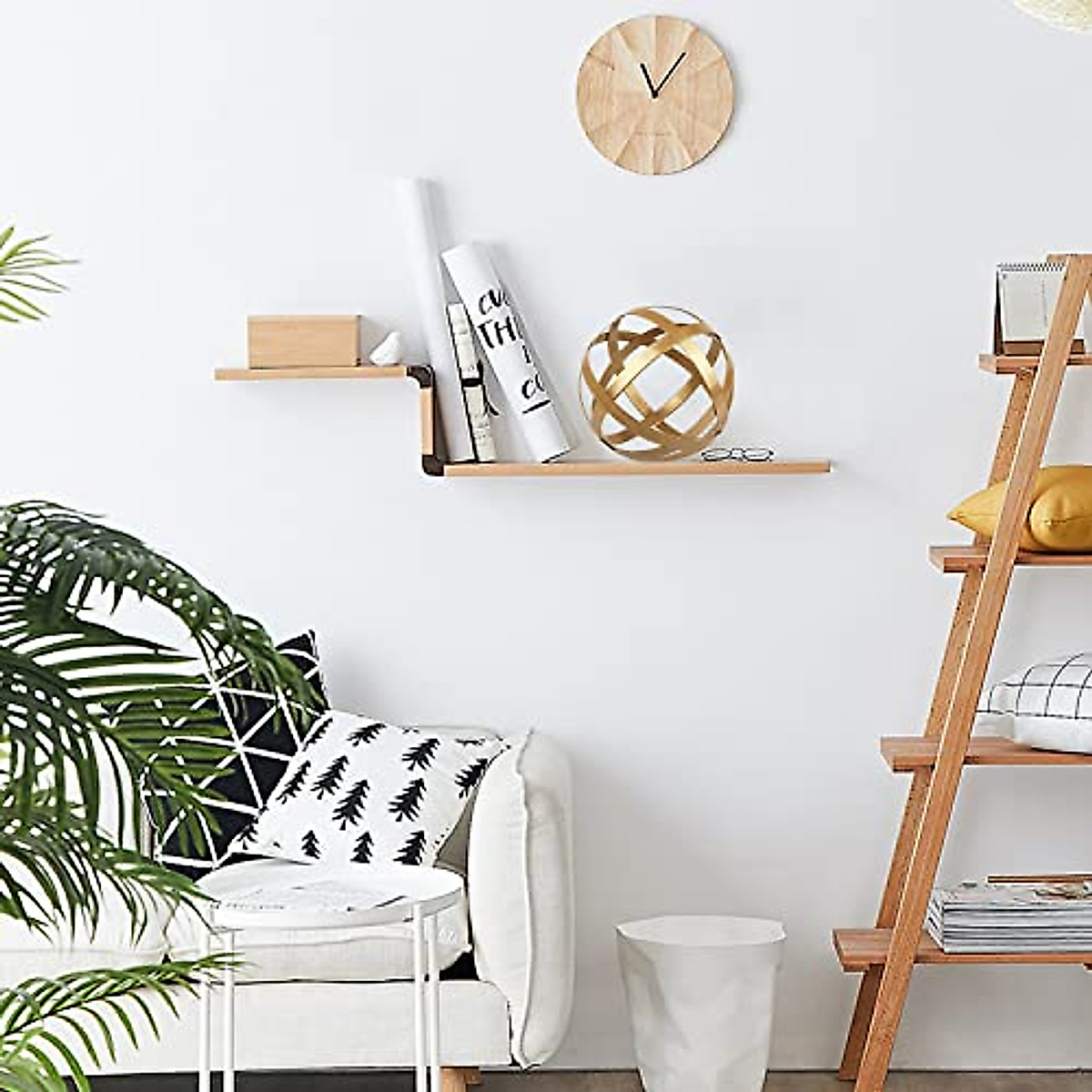 YIYA Gold Decorative Sphere Set of 3 - Metal Ball Decoration - Metal Band Decorative Ball - Metal Ball Table Decor for Living Room Bedroom Kitchen Office Coffee Table Desk