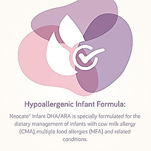 Neocate Infant - Hypoallergenic, Amino Acid-Based Baby Formula with DHA/ARA - 14.1 Oz Can (Pack of 4)