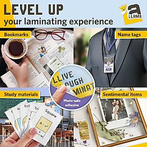 Thermal Laminating Pouches, 9 x 11.5 Inches, 3 Mil Thick, 50 Pack, Suited for Letter Size Laminating Sheets 8.5 x 11