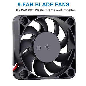 GDSTIME 50mm x 50mm x 12mm 24v Dual Ball Bearing Brushless Cooling Fan