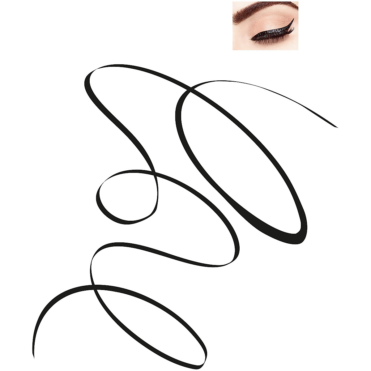 L'Oreal Paris Cosmetics Voluminous Lash Paradise Liquid Eyeliner, Black, 0.05 Fluid Ounce