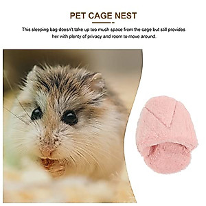 iplusmile Cozy Small Sleeping Pet Rat Cotton Squirrel for Nests: Plush Houses Household Sugar Cute Hideout Cage Supple Hedgehog Home Chinchilla Warm Pig Winter Guinea Sofas Hut Gilder