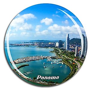 Panama Fridge Magnet 3D Crystal Glass Tourist City Travel Souvenir Collection Gift Strong Refrigerator Sticker