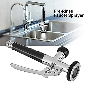 Fdit Pre-Rinse Sprayers Brass Swivel Sink Pull Down Spray Head Valve Replacement Part for Commercial Kitchen Faucet