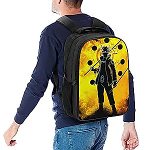 SCGOLD Anime Boys Girls Backpacks, Cartoon Animal Laptop Bags Daypack 3D Printed Lightweight Durable Backpack Schoolbag for Back to School Teens Elementary Middle Bookbag, Soul Yellow, One Size