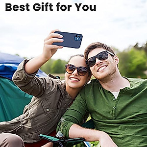 ORNARTO Compatible with iPhone 12 Mini Case, Slim Liquid Silicone 3 Layers Full Covered Soft Gel Rubber with Microfiber Case Cover 5.4 inch-Navy Blue