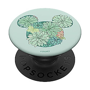 Disney Mickey & Friends Succulents Filled Mouse Silhouette PopSockets Swappable PopGrip