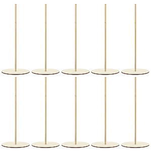 ULTECHNOVO 10pcs Donut Display Stand Kids Snacks Clear Stand Macaron Stand Snacks for Donut Holder Donut Board Display Shelves Doughnut Display Holder Wedding Shelf Baby Wooden