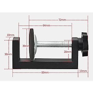 4 Pcs Patio Furniture Clips, Sectional Connector, Adjustable Outdoor Funiture Clamps, Patio Wicker Furniture Fasteners Clips, Black