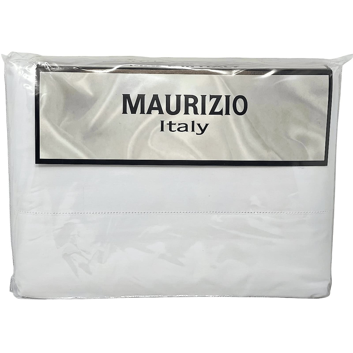 Maurizio Italy 3 Piece 100% Cotton Luxury Duvet Quilt Comforter Cover Set with an Embroidered Hemstitch Detail (King (U.S. Standard))