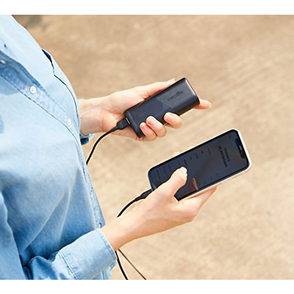 Amazon Basics Ultra-Portable Charger Power Bank Battery, USB-A, 10000mAh