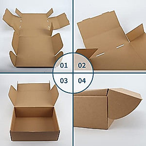 PHAREGE 12x9x4 inch Shipping Boxes 20 Pack, Brown Cardboard Gift Boxes with Lids for Wrapping Giving Women Men Presents, Corrugated Mailer Boxes for Packaging Mailing Small Business