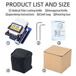 Cruiser FC-6S Optical Fiber Cleaver High Precision Stripping Cutter Tools Cleaves for SUMITOMO with 36,000 Cleaves and Coating Diameter: 250um - 900um