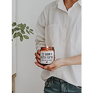 Best Friend Birthday Gifts for Women, I’d Shank A B for You Scented Soy Candle, Funny Birthday Gift Galentines Gag Gift for Friends, BFF, Bestie, Sister (BTCH)