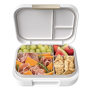 Bentgo® Modern - Leak-Resistant Bento Lunch Box For Adults, Teens, & Larger Appetites; Reusable BPA-Free Meal Prep Container with 3 or 4 Compartments, Dishwasher/Microwave Safe; 44oz (White)