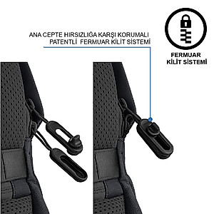 XDDesign Bobby Soft 16 Liter Anti Theft Laptop Backpack with Padded 15.6" Laptop Sleeve,RFID Protected Pocket, Waterproof, USB Charging Port, travel backpack carry on flight approved for men and women