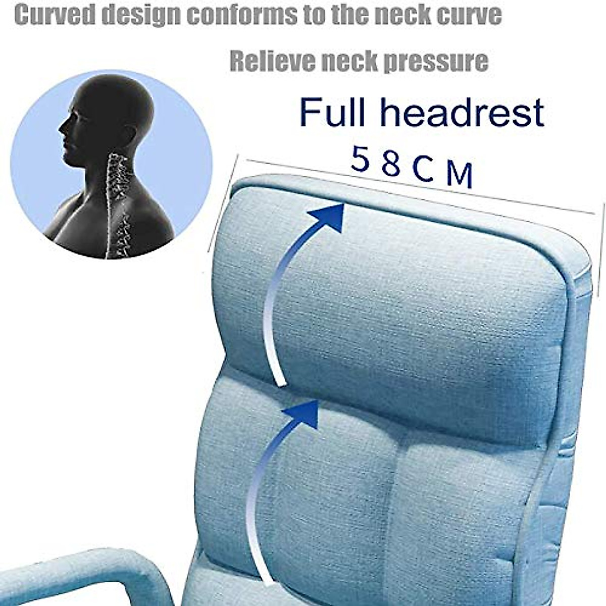 MayNuo Office Chair Gaming Chair Computer Chair Home Computer Chair Ergonomic,High Back Swivel Chair Upholstered Desk Chair with Armrest,Adjustable Lifting Office Chair Recliner for Adult/Pink a/51*52
