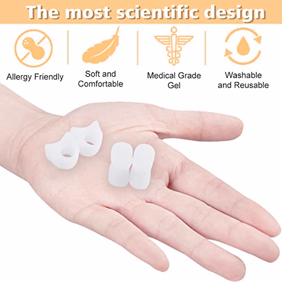 FSHERO Bunion Corrector for Women,Toe Straightener Pain Relief Socks,Bunion Splint,Non-Surgical Hallux Valgus Corrector for Day and Night(Large,Skin)