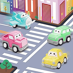 seveclotree Toys for 1 2 3 Year Old Girl, 5-in-1 Unicorn Toys Carrier Truck Toy Cars with Light & Sound,Girl Toddler Toys Age 2-4,1 2 3 Year Old Girl Birthday Gifts Kids Toys for Girls…