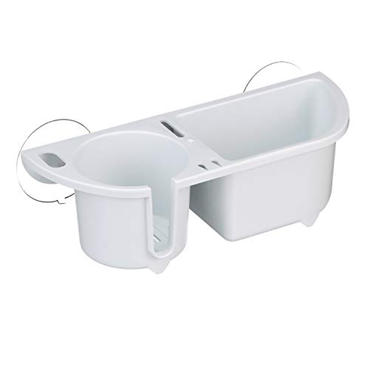 Seachoice Cruisin' Caddy, UV-Resistant Marine Boat Beverage and Item Organizer, White