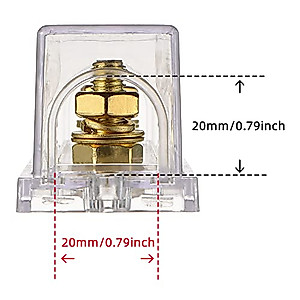 BOJACK Clear Shell ANL Fuse Holder for Audio and Video System（Pack of 2 Pcs ）