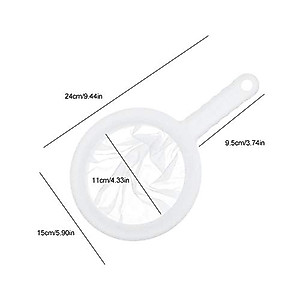 Kitchen Ultra-Fine Nylon Mesh Strainer I Plastic Sieve Fine Mesh Filter Spoon For Soy Milk Coffee Milk Yogurt Juice Kefir Honey Wine coladores de cocina (100 Mesh)