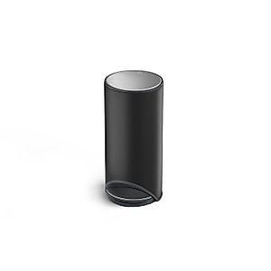 Joseph Joseph Arc 30L/7.9 Gallon Slimline Pedal Bin with Easy Push Pedal, Liner Pocket, Odor Seal, Soft-Close Lid, Fingerprint-Proof, Removable Inner Bucket, Carbon Black