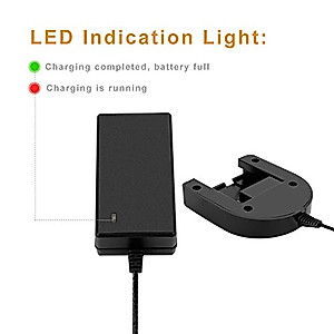 Shentec 1.2V-18V Porter Cable Ni-MH/Ni-Cd Charger Compatible with Porter Cable PC18B PCXMVC PCC489N Porter Cable Battery Slide-in Style (Not Fit for Li-ion Battery)