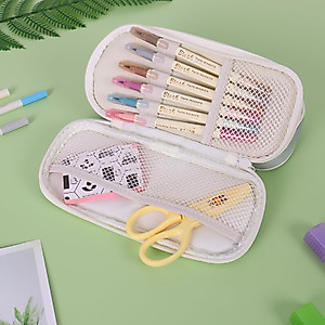 Toypocket Big Capacity Pencil Case Large Pencil Pouch Storage Bag Pencil Pouch for Children Pencil Pouch for Teenagers（Green）