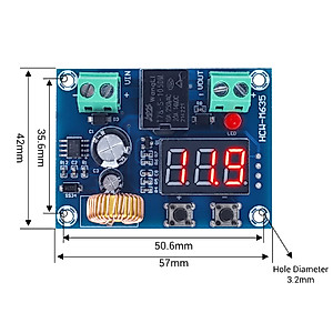 2 PCS Low Voltage Cutoff, Icstation DC 12V-36V Low Voltage Disconnect 20A Over Discharge Protection Low Voltage Protector Disconnect Switch Module for Lead Acid Lithium Battery Solar Panel Light