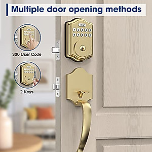 Smart Lock,Door Lock with Keypad-Keyless Entry Keypad Smart Deadbolt