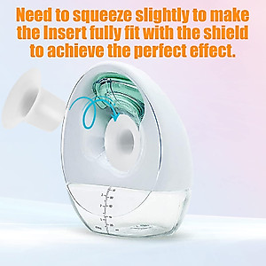 LOZAEVE 17mm Silicone Flange Insert, Reduce 24mm Flange Tunnel Down to 17mm, Medela, for Spectra, Momcozy S9 S10 S12 Pro, Paruu P10 R12 P3, kmaier, TSRETE, MomMed, NaNaLazy, NIRGU, Onlyeah, MomWills